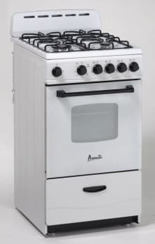 Avanti GR2011CW 20 Inch Freestanding Gas Range with 2.1 cu ft. Capacity ...