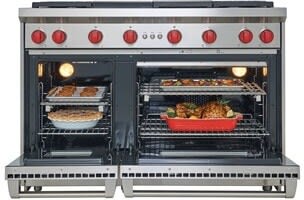 Wolf GR488 48 Inch Pro-Style Gas Range with 4.4 cu. ft. Convection ...