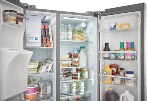 Frigidaire GRSC2352AF 36 Inch Counter Depth Freestanding Side by Side ...