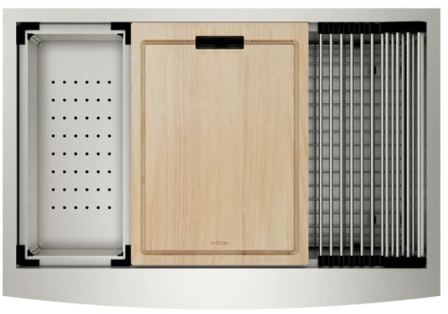 Moen GS181050BUX 22 Inch Luxe Chef Under Mount Apron Front Single Bowl ...