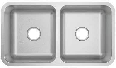 Moen GS20264 18 Inch Undermount Double Bowl Kitchen Sink with 20 Gauge ...
