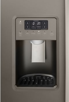 GE GSS25GMHES 36 Inch Freestanding Side by Side Refrigerator with 25.32 ...