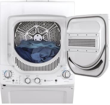 GE GUD24ESSMWW 24 Inch Electric Laundry Center with Auto-load Sensing ...