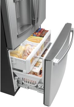 GE GYE22GYNFS 36 Inch Counter Depth French Door Refrigerator with 22.2 ...