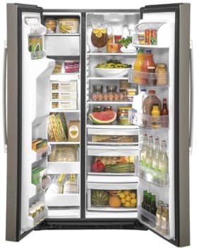 GE GZS22IMNES 36 Inch Counter Depth Freestanding Side by Side ...