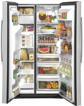 GE GZS22IYNFS 36 Inch Counter Depth Freestanding Side by Side ...