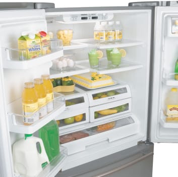 LG LRFC25750SW 25 Cu. Ft. Panorama French Door Refrigerator w/ Glide\'N ...