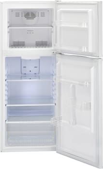 Haier HA10TG21SW 9.8 cu. ft. Top Mount Refrigerator with 2 Spill Proof ...