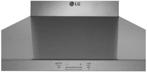LG HCED3015S 30 Inch Wall Mount Range Hood with 5 Speed 600 CFM Blower ...