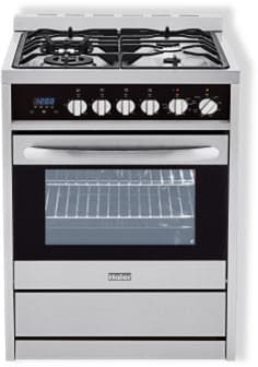 Haier HCR2250AGS 24 Inch Gas Range with 2.0 cu. ft. Capacity, 4 Sealed ...