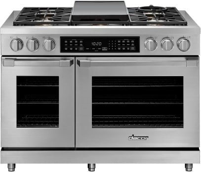Dacor HDER48CLP 48 Inch Dual Fuel Range with Four-Part Pure Convection ...