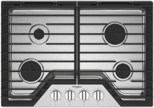 Whirlpool WCGK5030PS 30 Inch Gas Cooktop with 4 Sealed Burners ...
