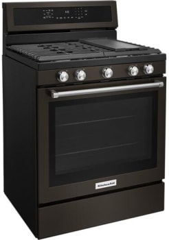 KitchenAid KFGG500EBS 30 Inch Freestanding Gas Range with 5 Sealed ...