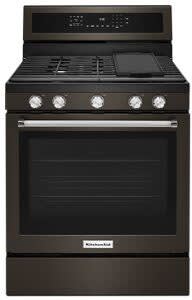 KitchenAid KFGG500EBS 30 Inch Freestanding Gas Range with 5 Sealed ...