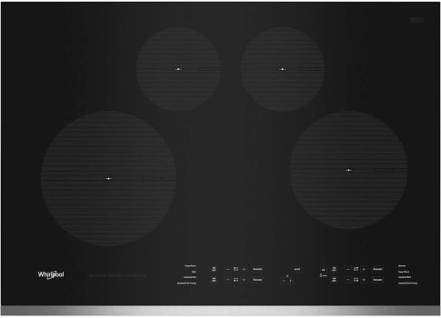 Whirlpool WCI55US0JS 30 Inch Induction Cooktop with 4 Elements, Fast ...