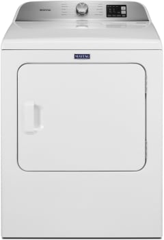 Maytag MED6500MW 29 Inch Electric Dryer with 7.0 Cu. Ft. Capacity, Pet ...