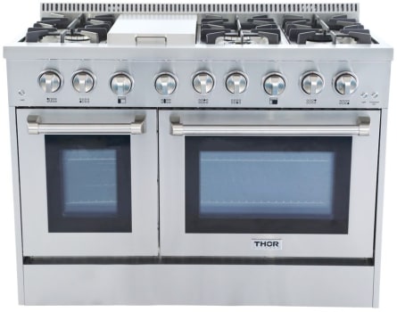 Thor Kitchen HRD4803U 48 Inch Freestanding Dual Fuel Range with ...