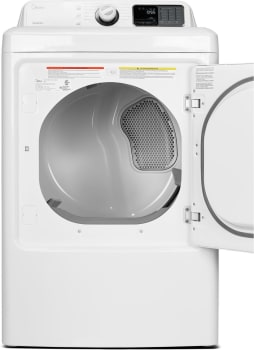 Midea MLE45N1BWW 27 Inch Electric Dryer with 7.5 Cu. Ft. Capacity ...