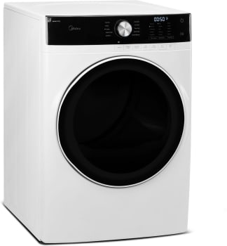 Midea MLE45N1AWW 27 Inch Electric Dryer with 8.0 Cu. Ft. Capacity ...