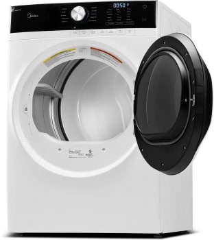 Midea MLE45N1AWW 27 Inch Electric Dryer with 8.0 Cu. Ft. Capacity ...