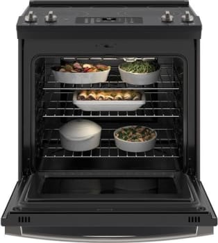 GE JS760FPDS 30 Inch Electric Range with 5 Radiant Elements, 5.3 Cu. Ft ...