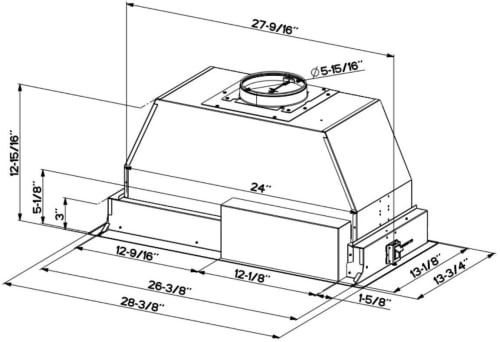 Faber INSD29SSV Insert Range Hood with Variable Air Management System ...
