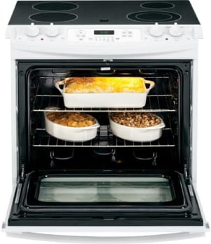 GE JD630DFWW 30 Inch Drop-in Electric Range with 4 Smoothtop Elements ...