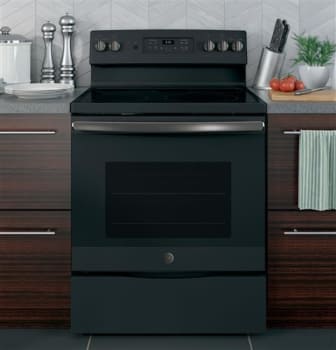 GE JB655FKDS 30 Inch Freestanding Electric Range with 5 Element Burners ...