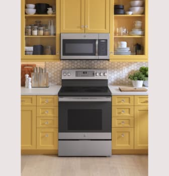 GE JB735SPSS 30 Inch Freestanding Electric Range with 5 Element Burners ...