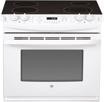 GE JD630DTWW 30 Inch Drop-In Electric Range with 4 Smoothtop Elements ...