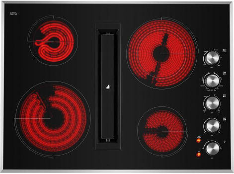 JennAir JED3430GS 30 Inch Electric Cooktop with 4 Element Burners ...