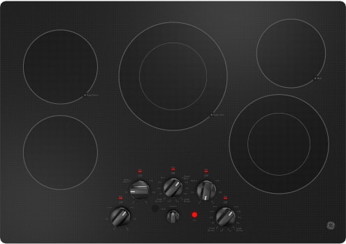 GE JEP5030DTBB 30 Inch Electric Cooktop with 5 Elements, Smooth Glass ...