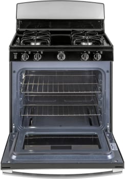 GE JGBS30REKSS 30 Inch Freestanding Gas Range with 4 Sealed Burners, 4. ...