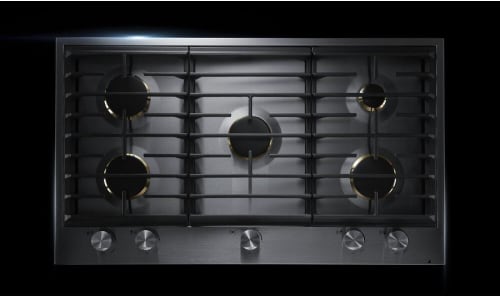 JennAir JGC3536GS 36 Inch Gas Cooktop with 5 Sealed Burners, Cast Iron ...