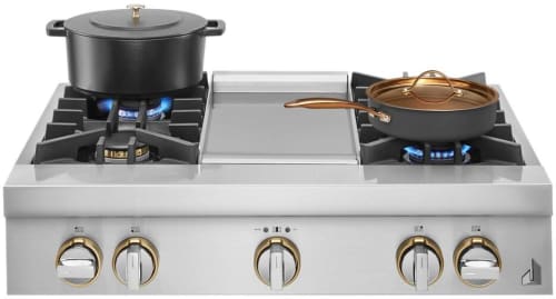 JennAir JGCP536HL 36 Inch Gas Rangetop with 4 Sealed Brass Burners ...