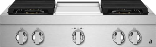 JennAir JGCP536HM 36 Inch Gas Rangetop with 4 Sealed Brass Burners ...