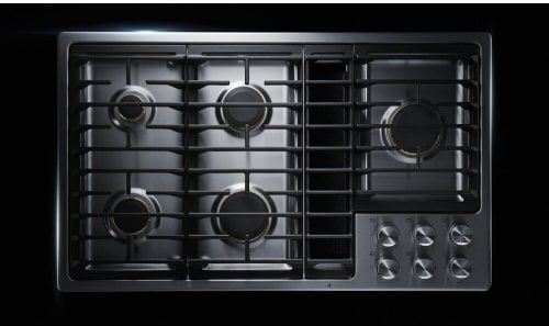 JennAir JGD3536GS 36 Inch Gas Cooktop with 5 Sealed Burners, Continuous ...
