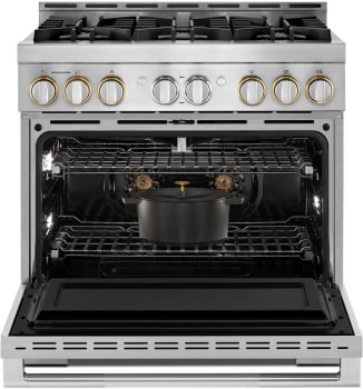 JennAir JGRP436HL 36 Inch Freestanding Pro-Style Gas Smart Range with 6 ...