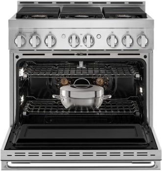 JennAir JGRP436HM 36 Inch Pro-Style Gas Smart Range with WiFi, Dual ...
