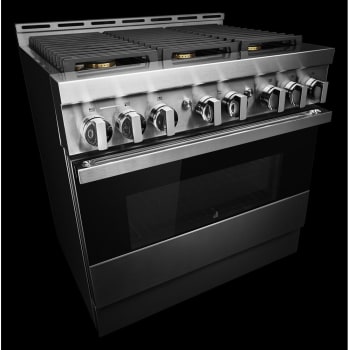 JennAir JGRP436HM 36 Inch Pro-Style Gas Smart Range with WiFi, Dual ...