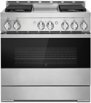 JennAir JGRP536HM 36 Inch Freestanding Smart Gas Range with 5.1 cu. ft ...