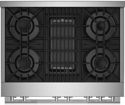 JennAir JGRP636HL 36 Inch Smart Pro-Style Gas Range with WiFi, 4 Sealed ...