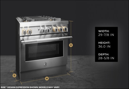 JennAir JDS1450ML 30 Inch Slide-In Dual-Fuel Range with 5 Sealed ...