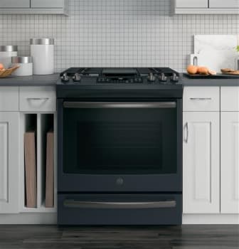 GE JGS760FELDS 30 Inch Slide-In Gas Range with Convection, Dishwasher ...