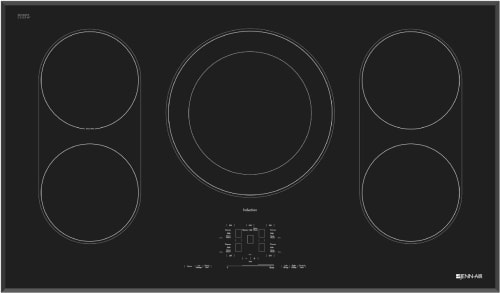JennAir JIC4536XB 36 Inch Induction Cooktop with 5 Element Burners ...