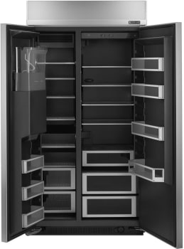 JennAir JS42SSDUDE 42 Inch Built-In Side by Side Refrigerator with ...