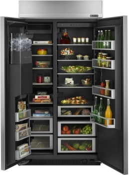JennAir JS42SSDUDE 42 Inch Built-In Side by Side Refrigerator with ...