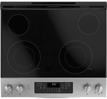 GE JS645SLSS 30 Inch Slide-In Electric Range with 4 Radiant Elements, 5 ...