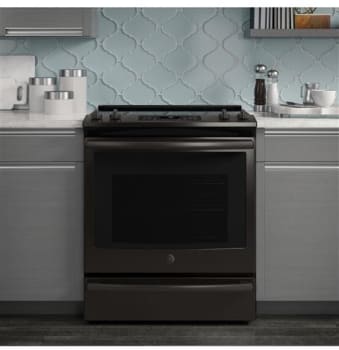 GE JS760BLTS 30 Inch Slide-In Electric Range with True Convection, Fast ...