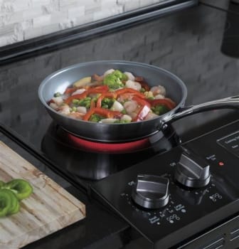 GE JS760BLTS 30 Inch Slide-In Electric Range with True Convection, Fast ...